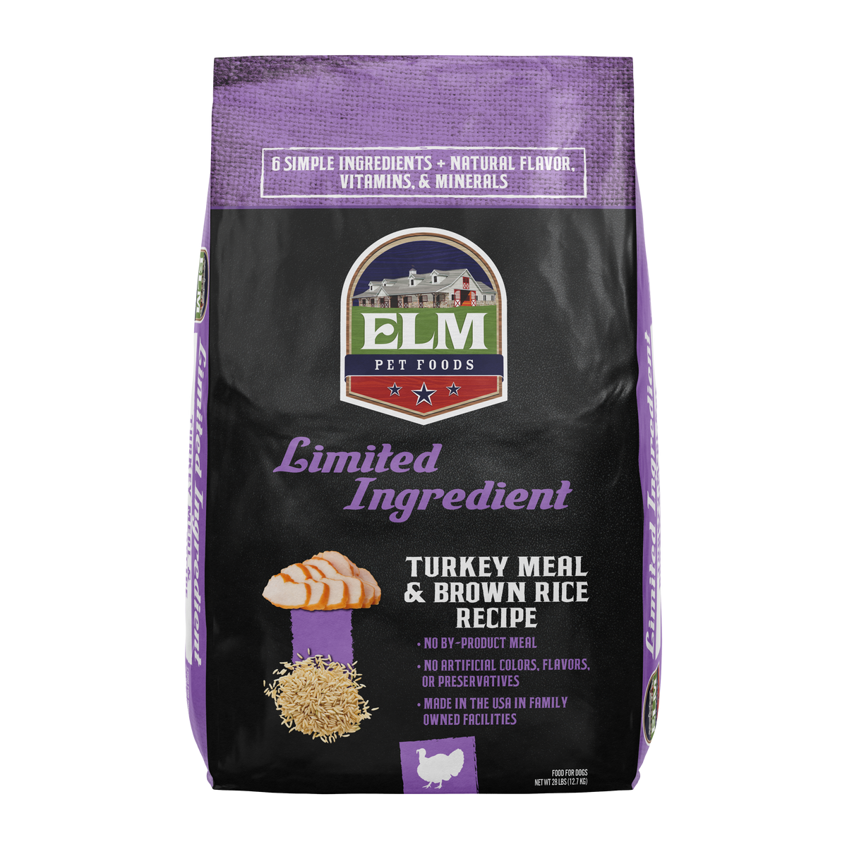 ELM Pet Food Limited Ingredient Turkey Meal & Brown Rice Recipe Food ...